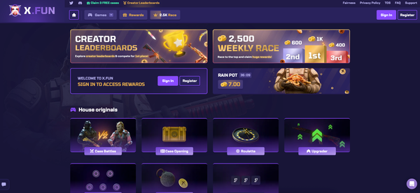 X.Fun Casino Review 2025 | CS2 Skins, Crypto & Bonuses | Fairness.gg